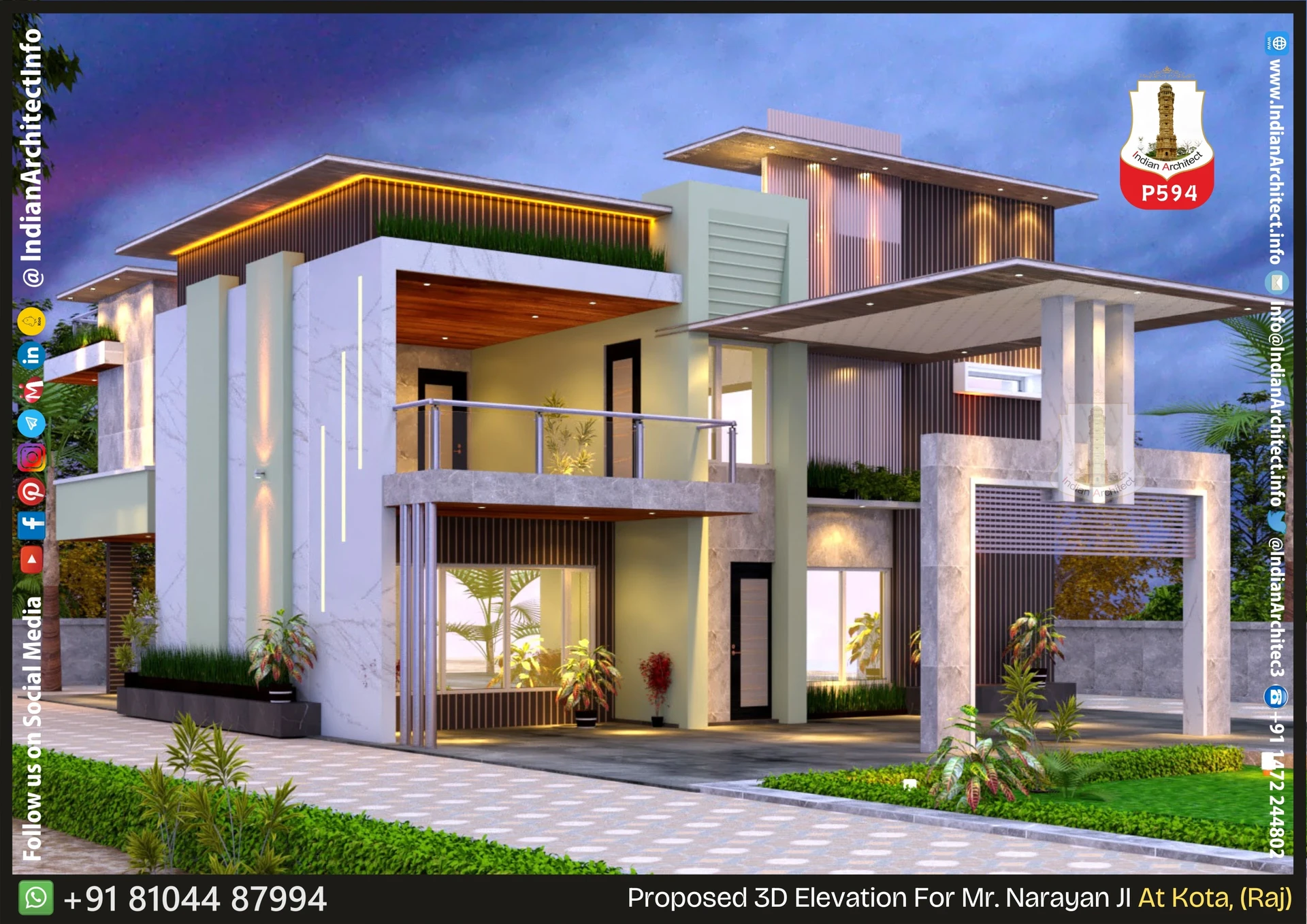 ArtStation - P594 Modern House Project