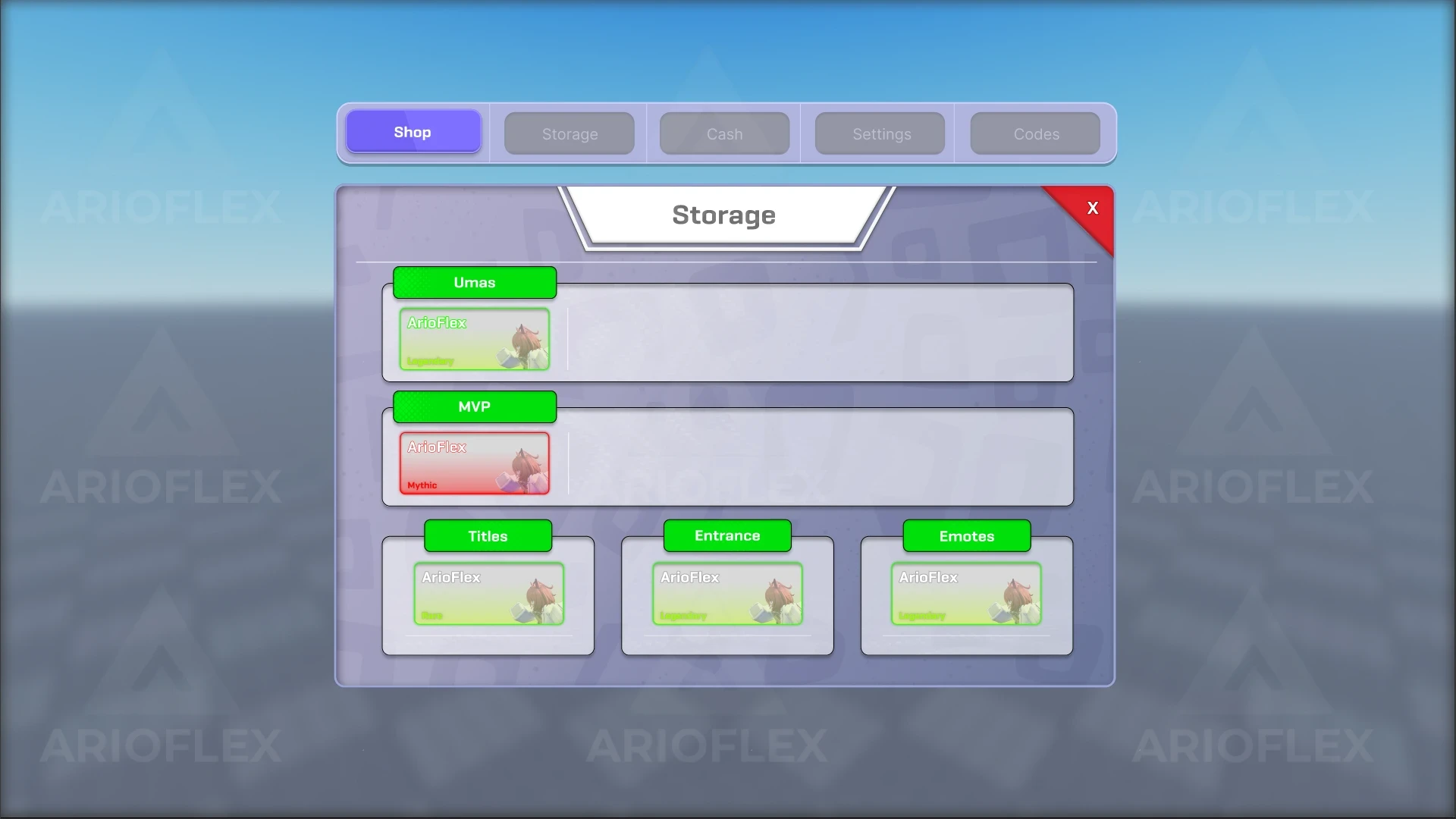 ArtStation - Roblox - Storage UI