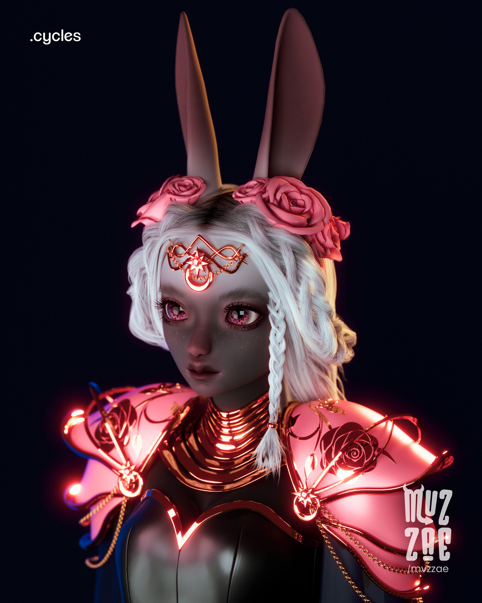 ArtStation - Moon-bound rabbit knight