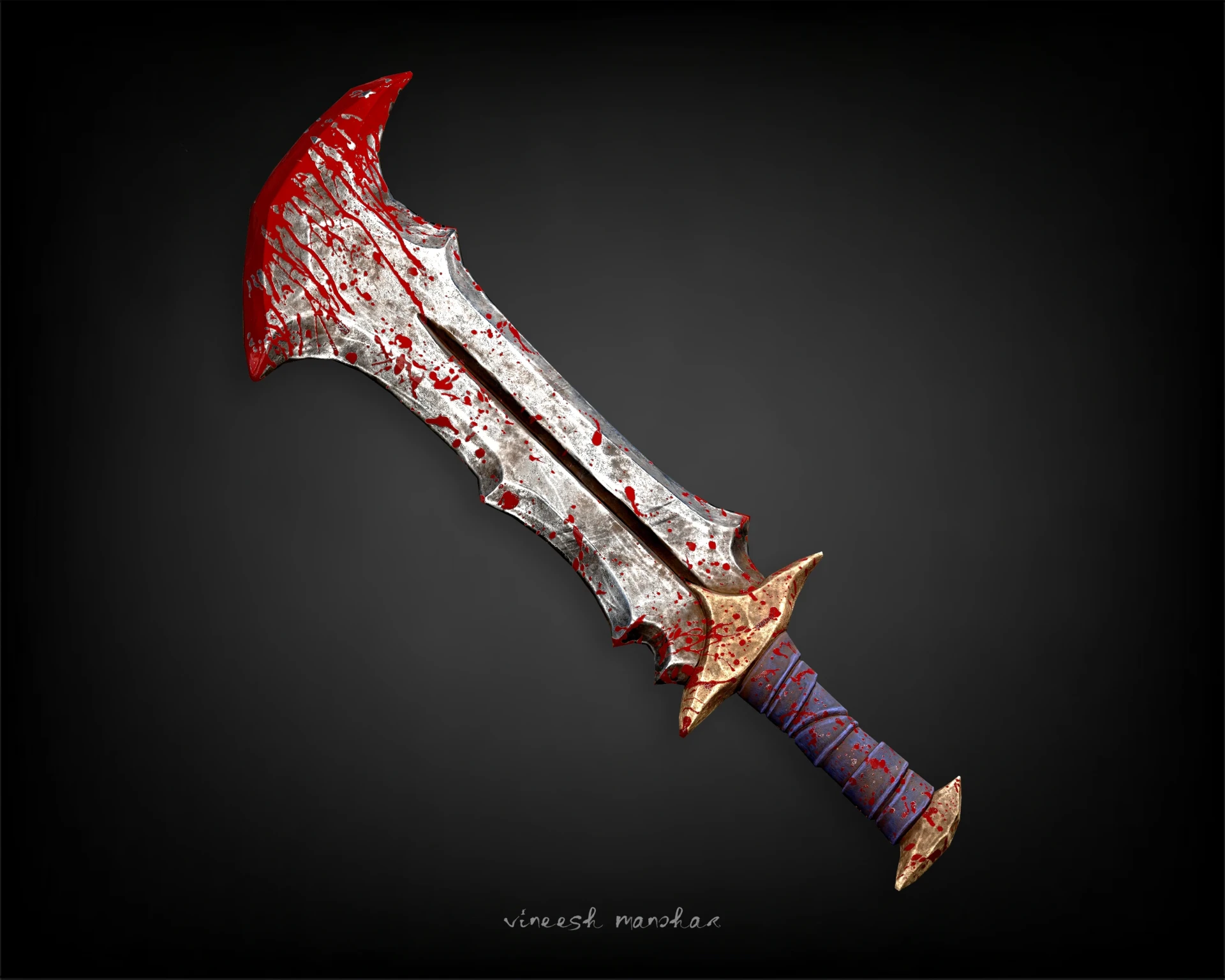 ArtStation - Bloodforged Sword