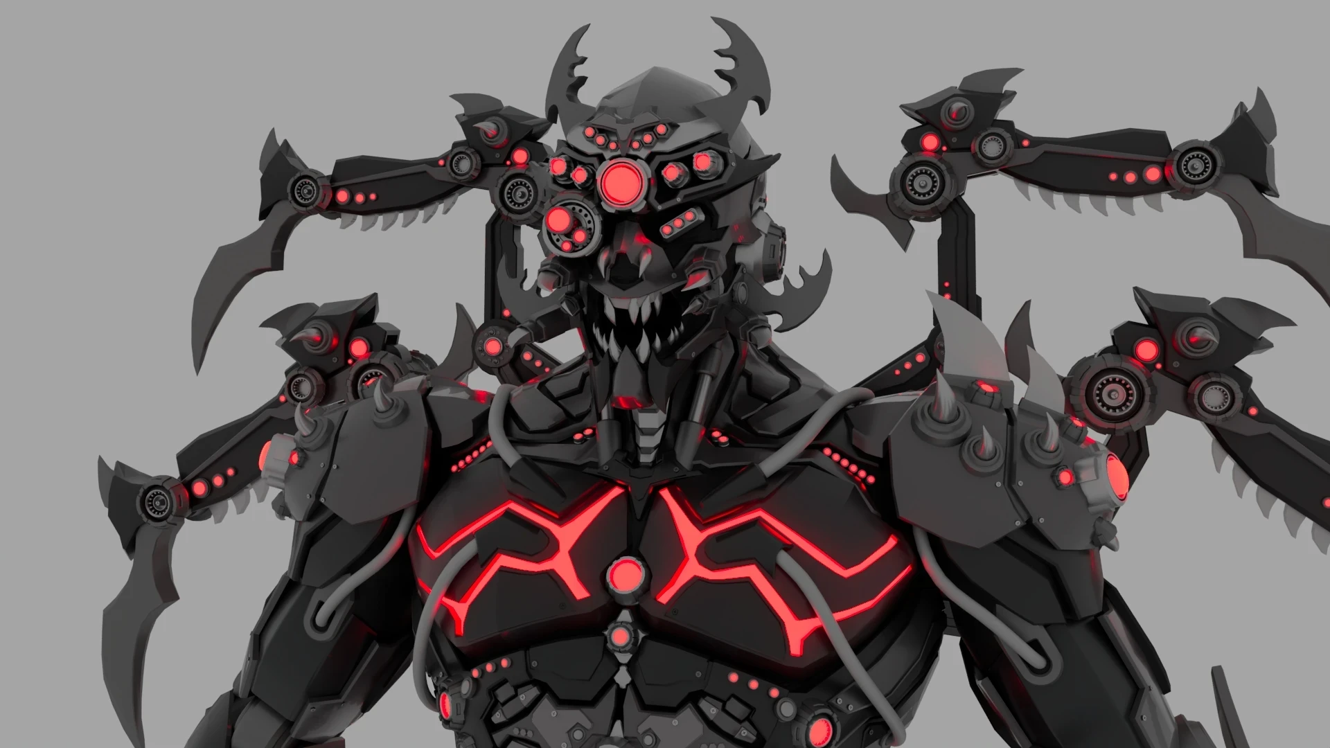 ArtStation - Mechanical Arachnid Hard-Surface Study