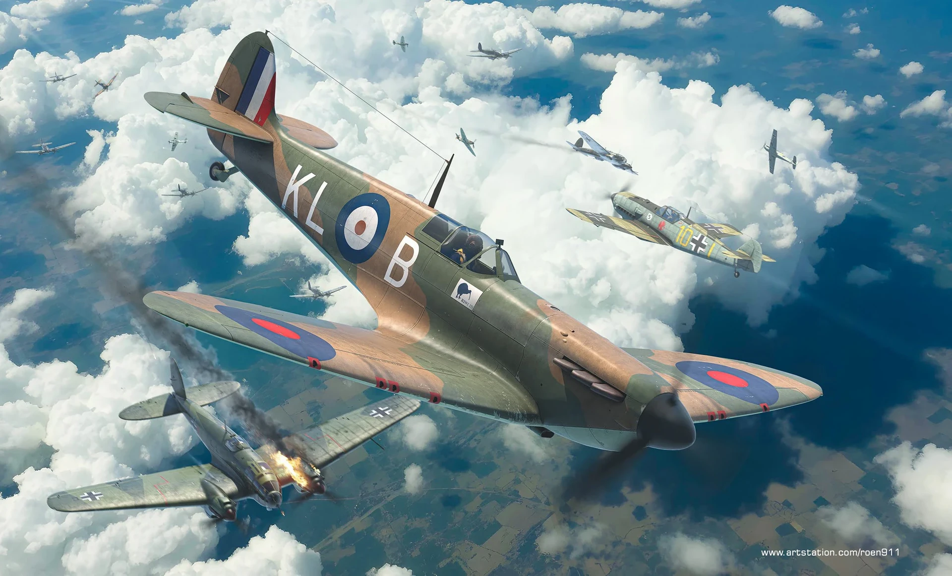 ArtStation - Angels One Six WWII aerial combat table game