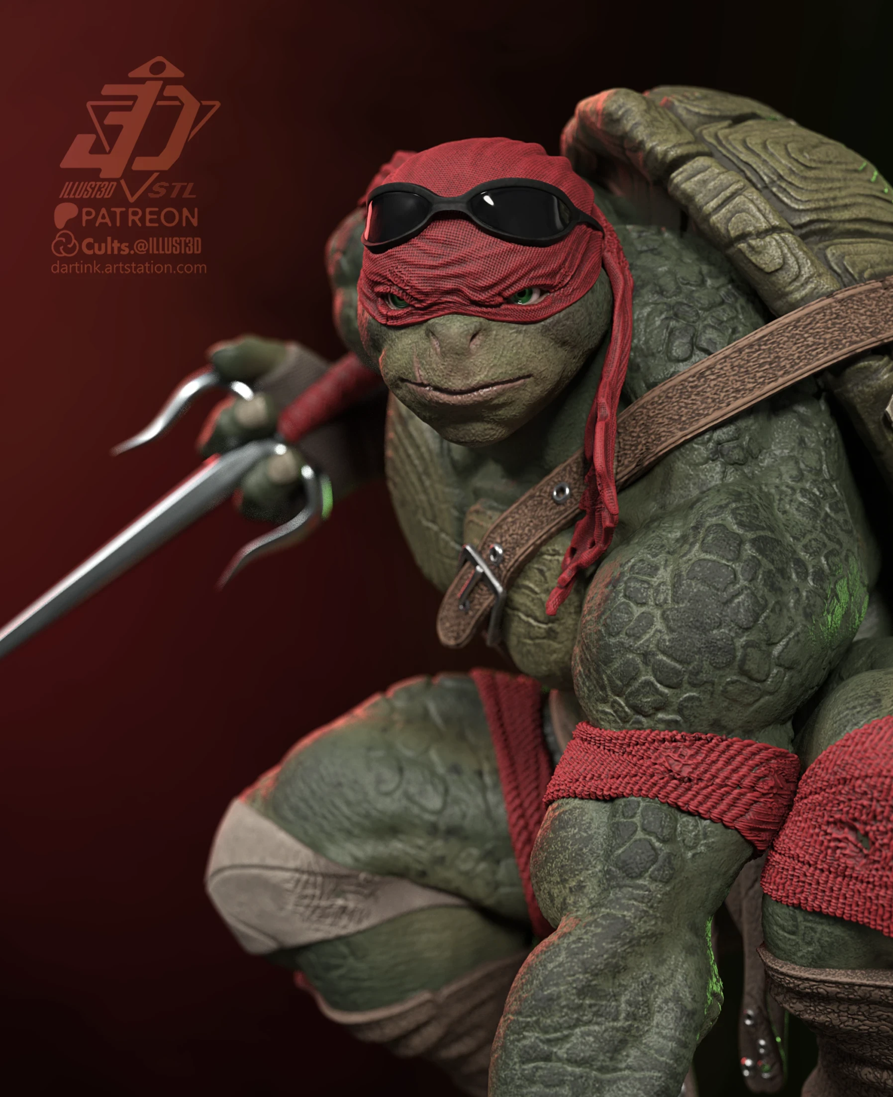 tmnt raphael face