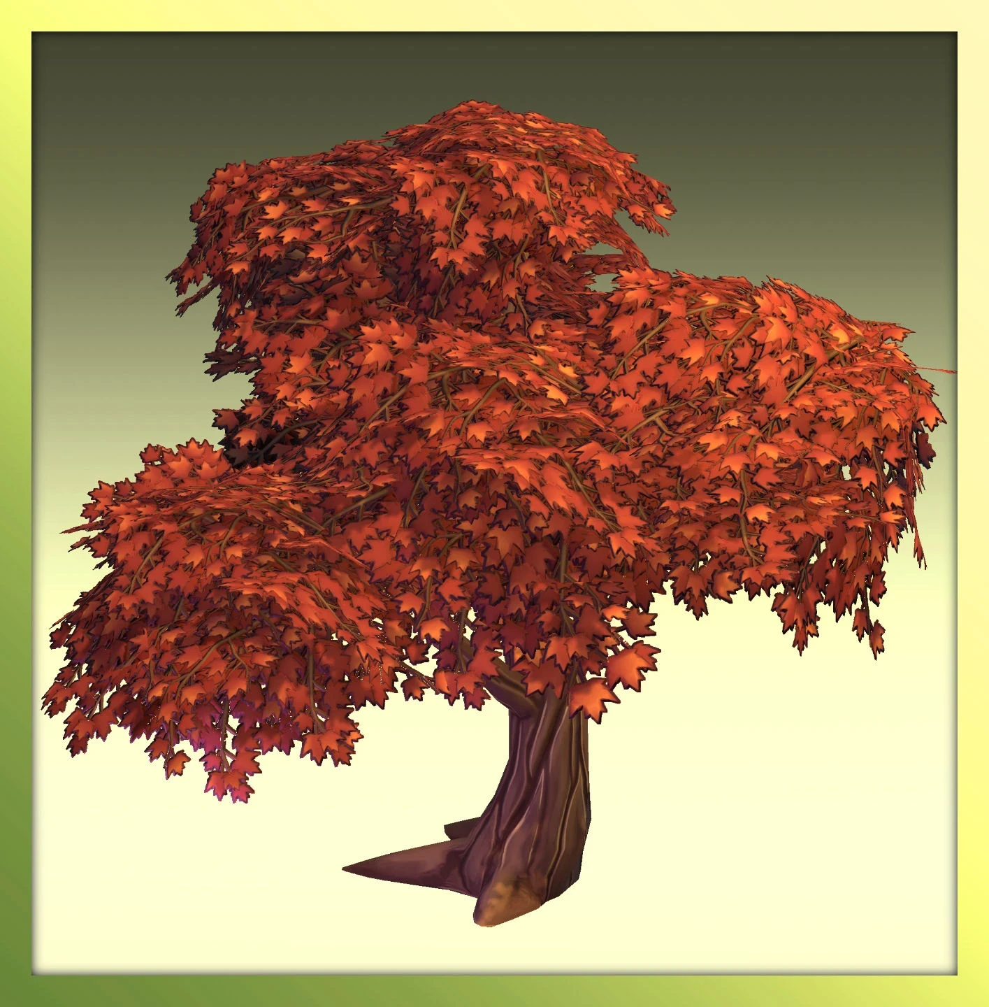 ArtStation - Stylized Maple Tree