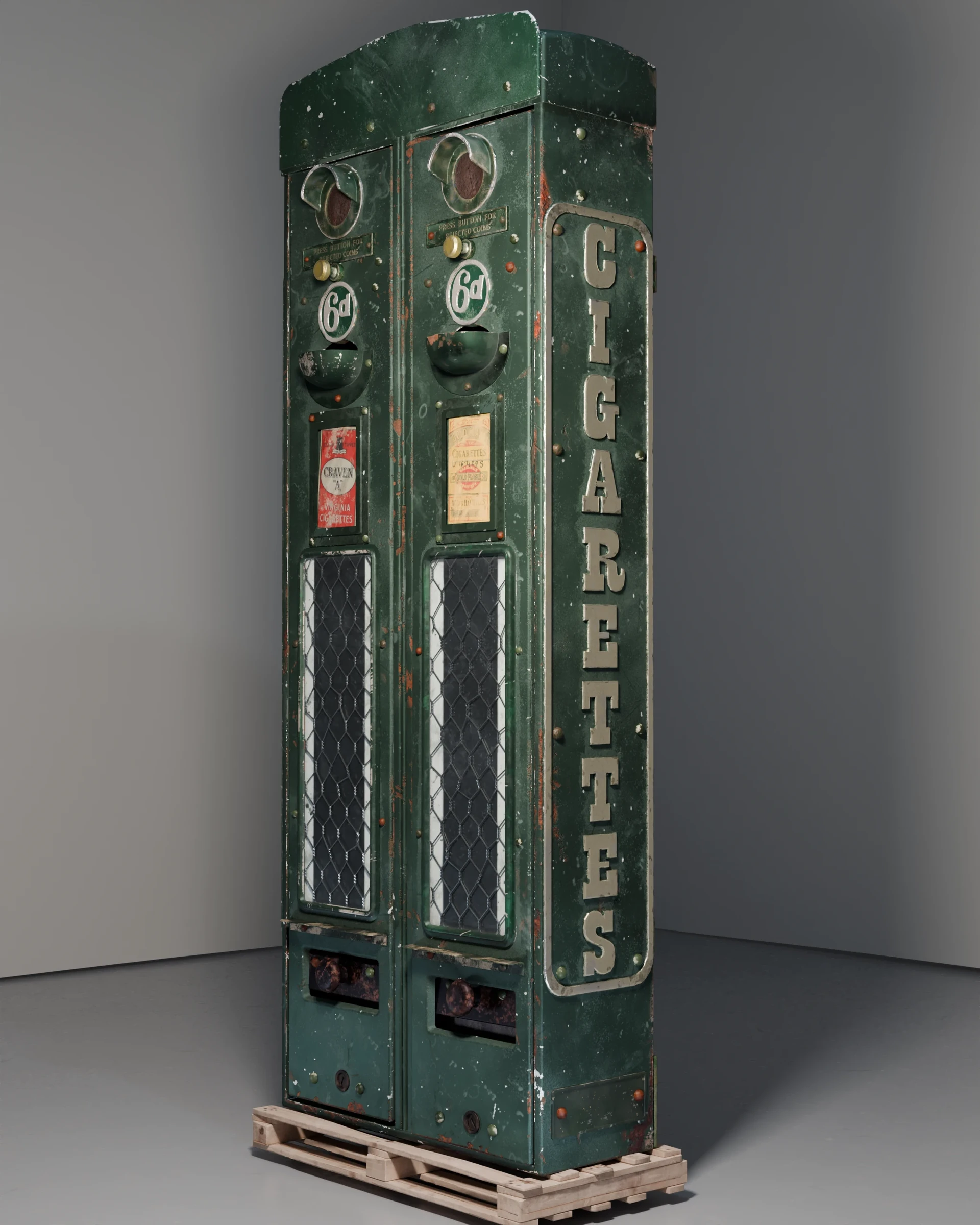 ArtStation - Vintage Cigarette Vending Machine | 1950s