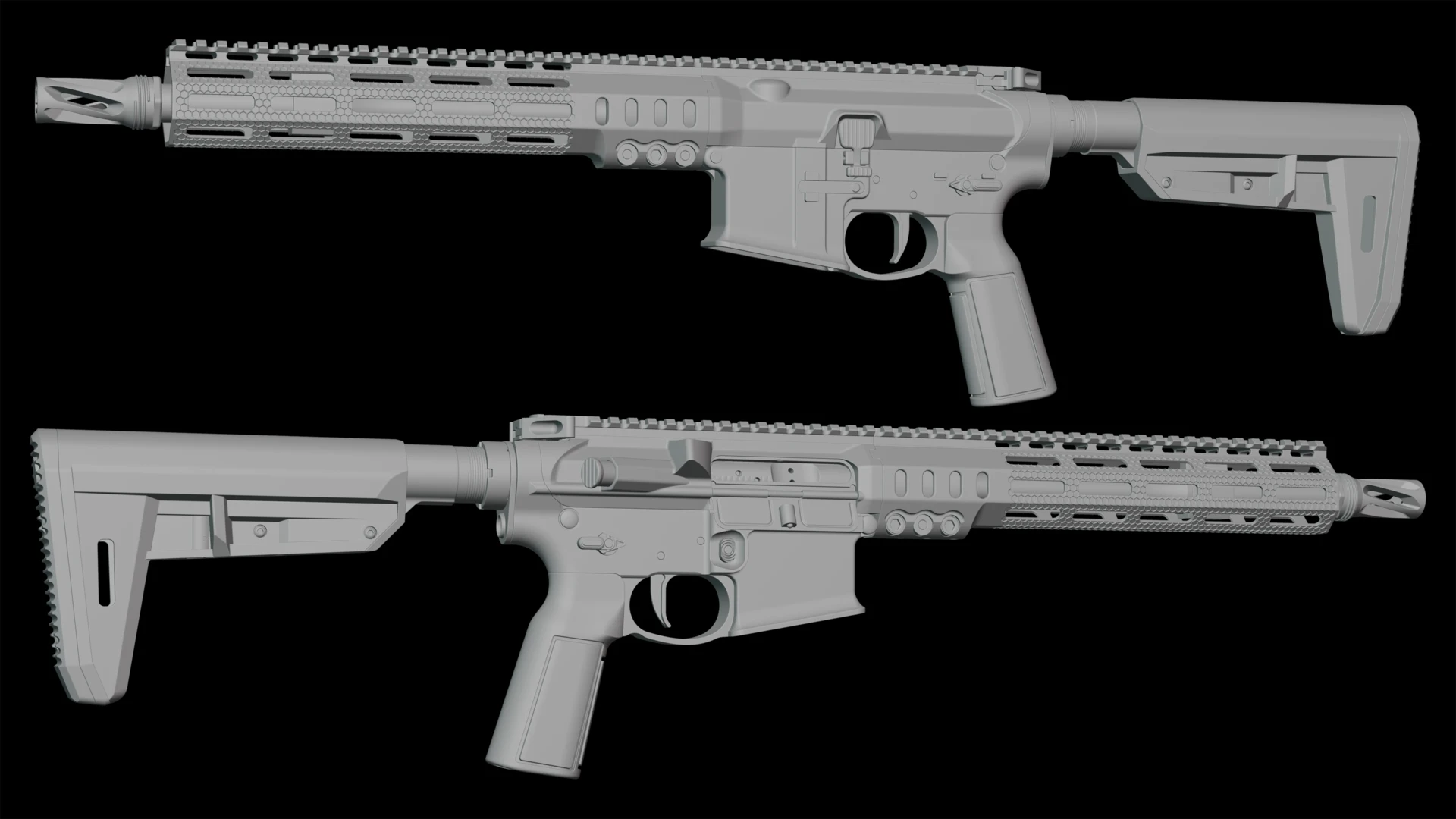 ArtStation - SOLGW MK1 Rifle HighPoly (WIP)