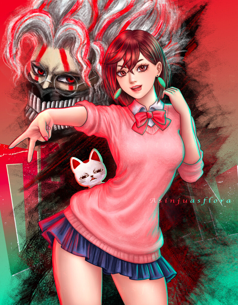 ArtStation - Dandadan ダンダダン-Momo Ayase 綾瀬桃 anime girl fan art semi ...