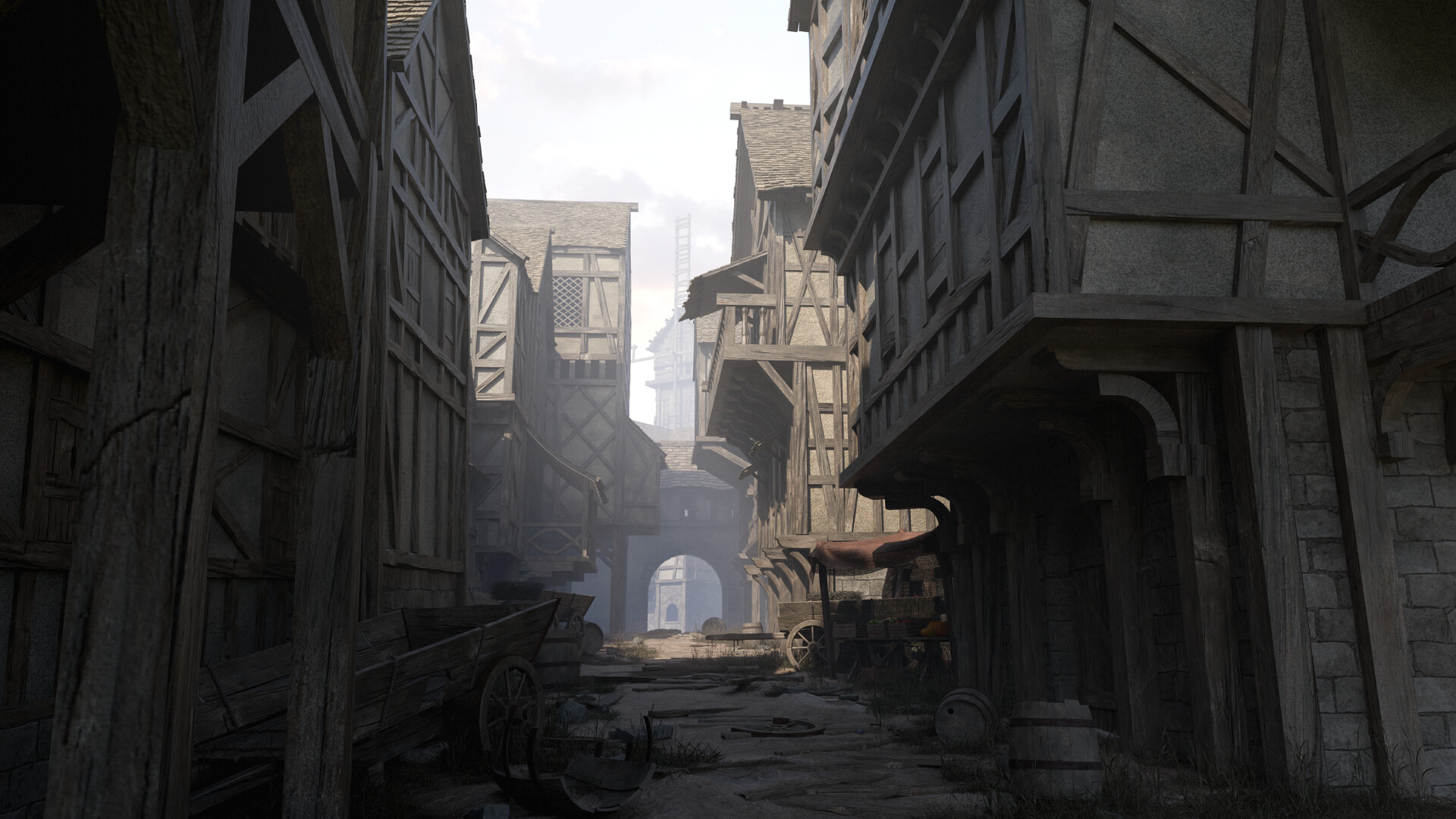 ArtStation - Medieval village