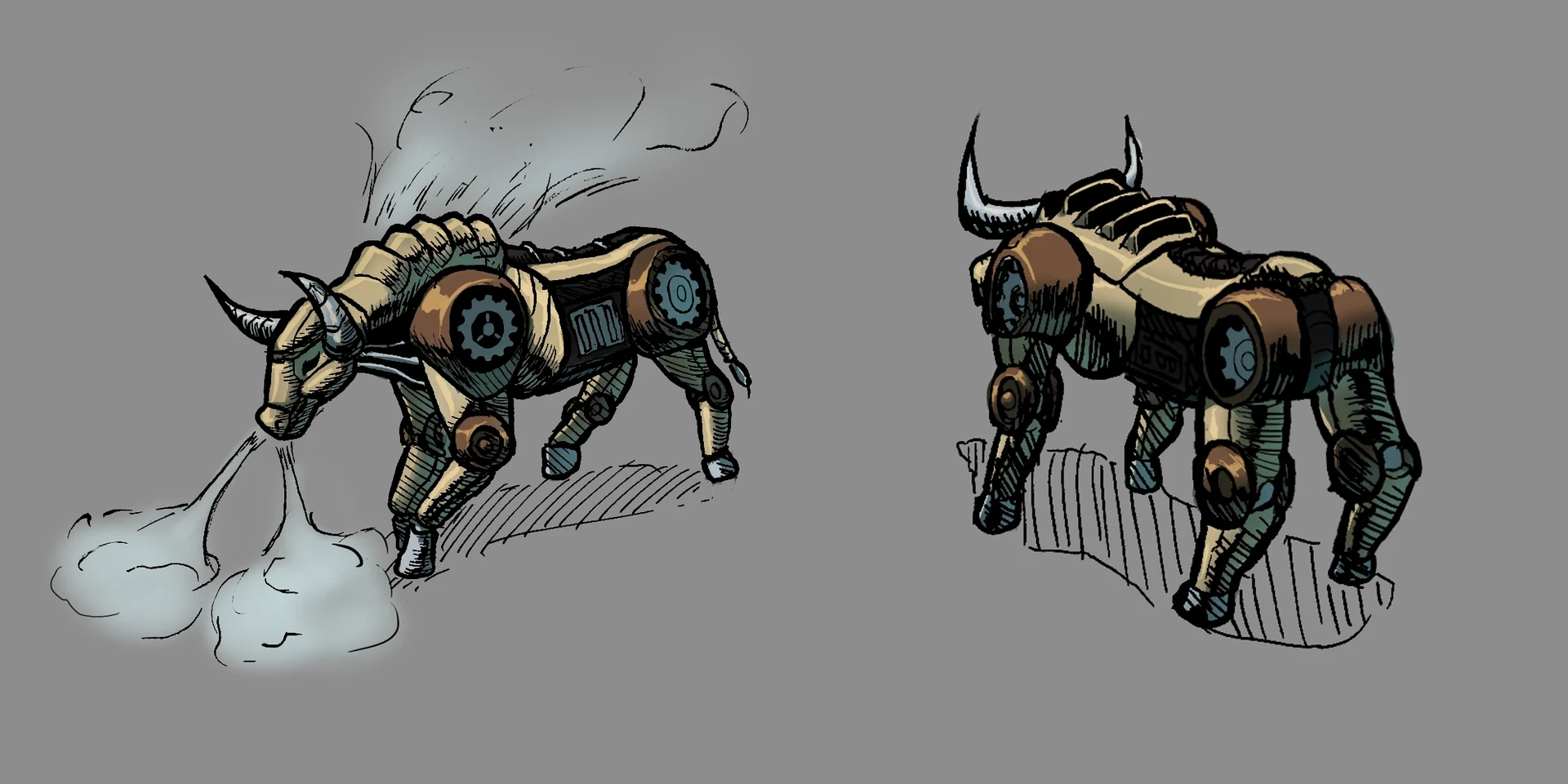 ArtStation - Steampunk Bull