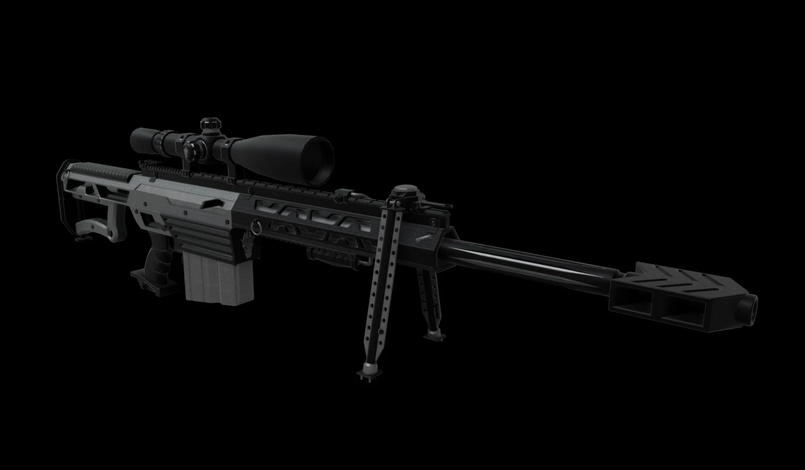 ArtStation - Heavy Sniper Rifle Custom 3D Printed