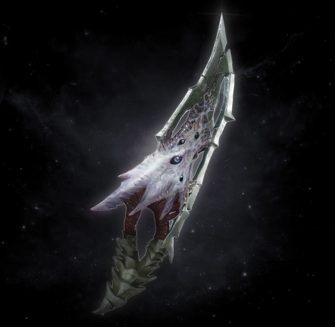 ArtStation - Bio-Organic Blade/Sword, Game-Ready 3D Weapon