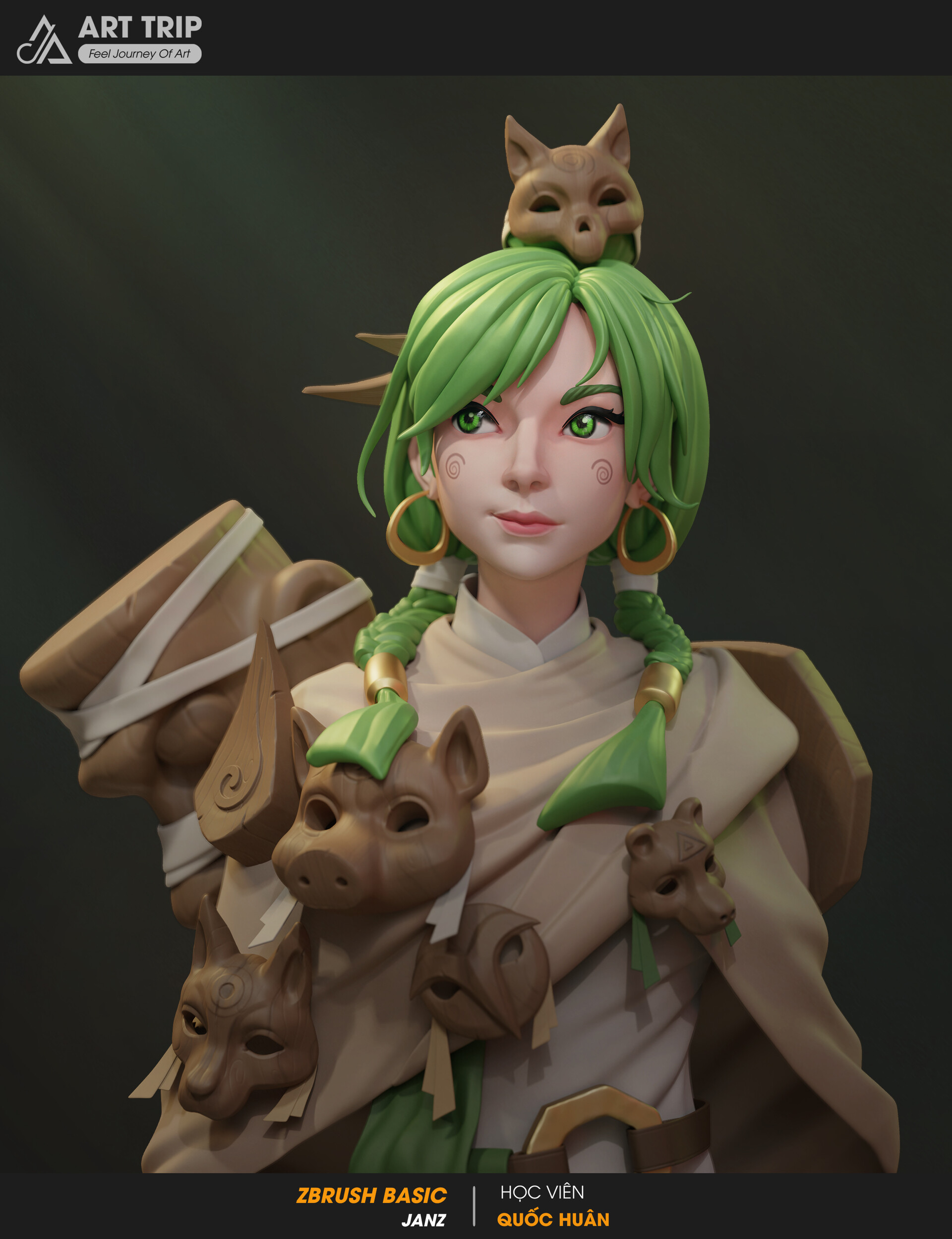 ArtStation - Forest girl