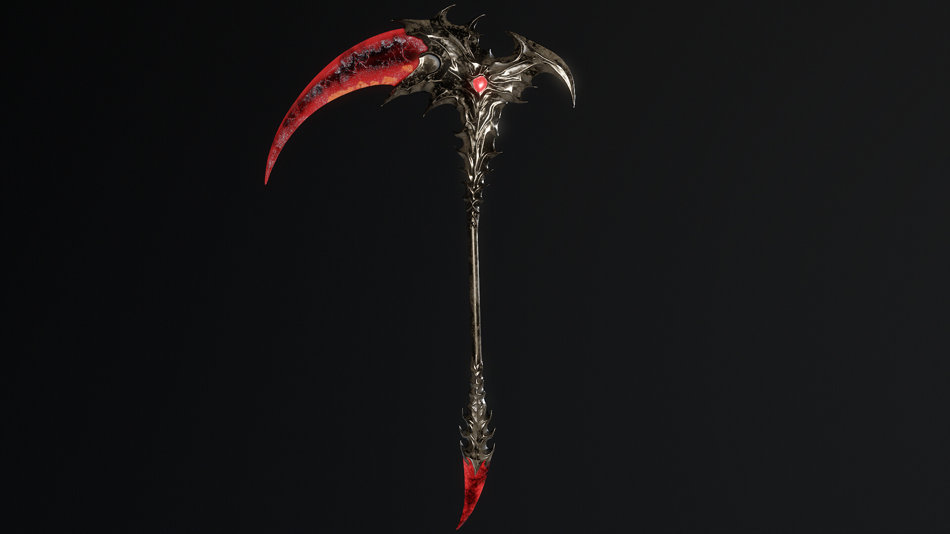 ArtStation - Dark Fantasy Scythe Weapon - Game Ready