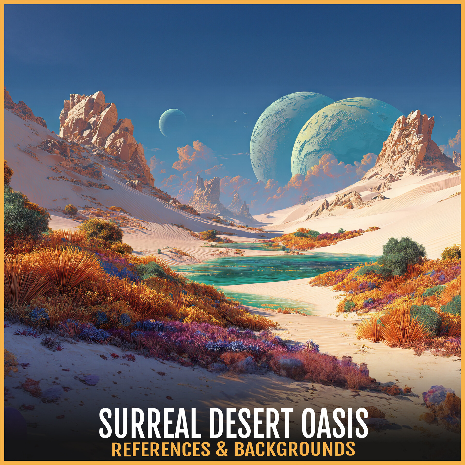 ArtStation - 303 Surreal Desert Oasis