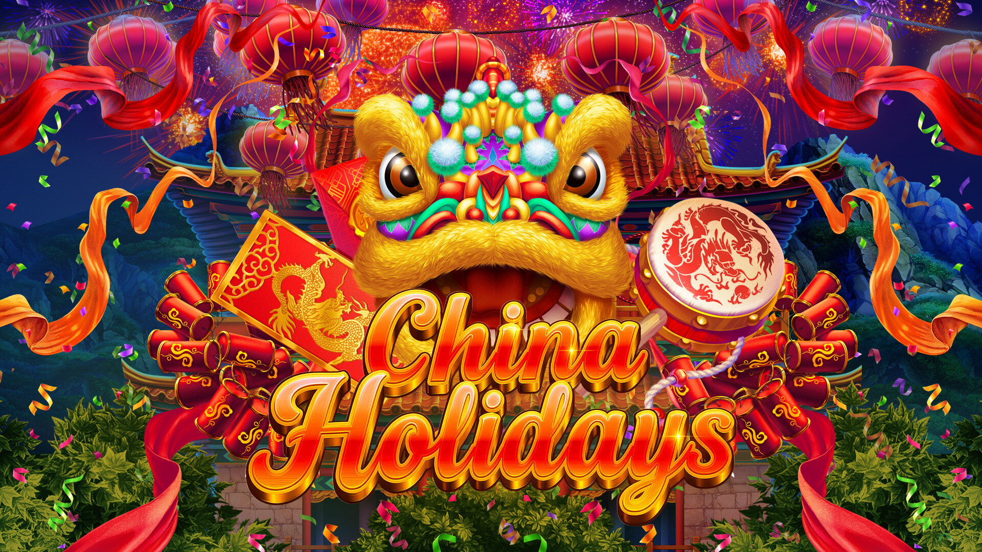 ArtStation - Game Art & Design Slot Machine: China Holidays