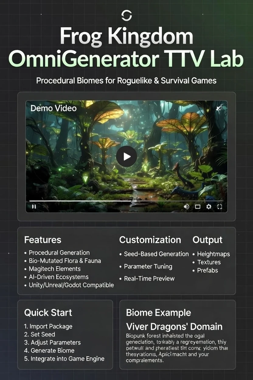 ArtStation - Frog Kingdom Omni Generator TTV Lab