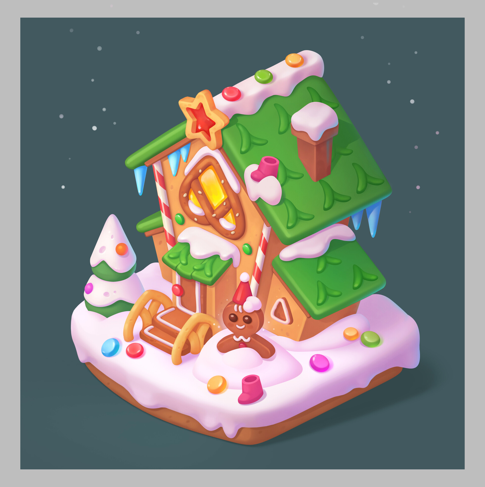 ArtStation - Gingerbread House