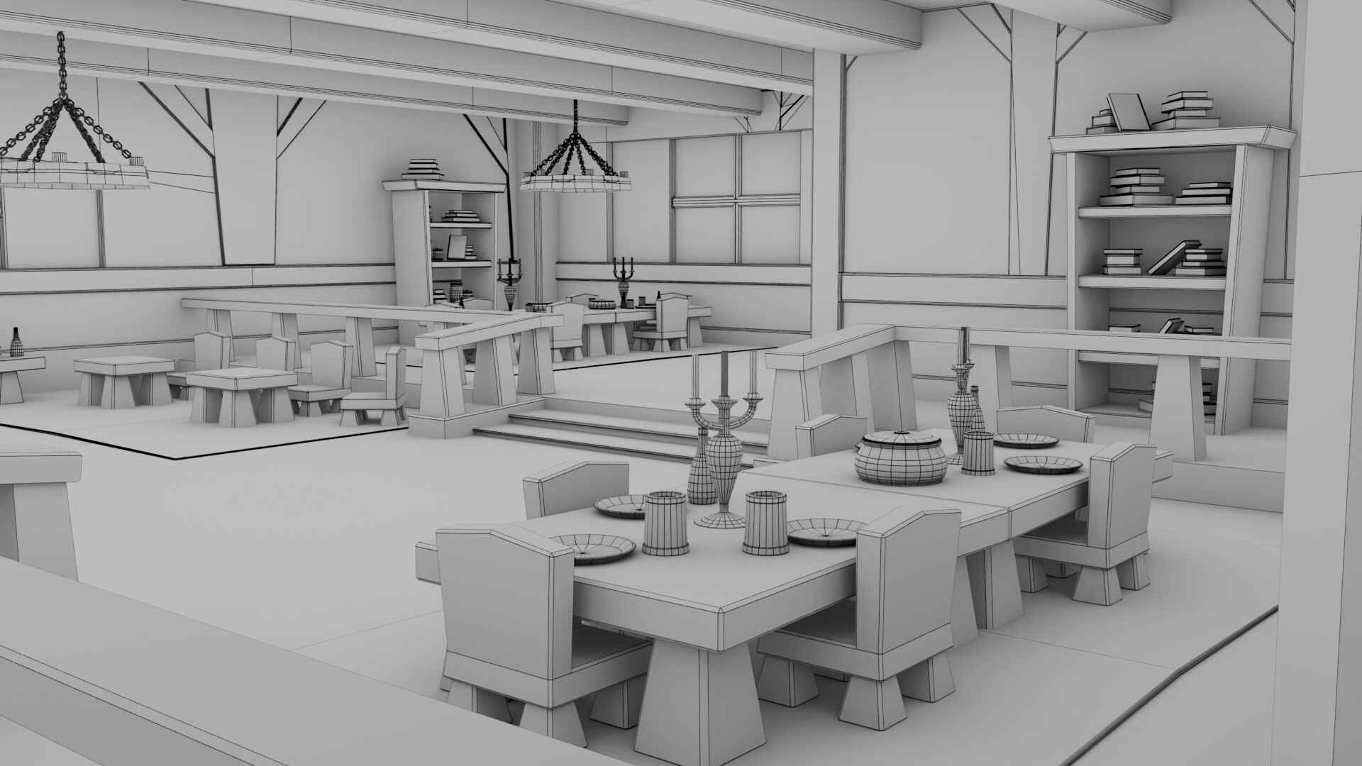 ArtStation - Modelling Assignment 02: Building Interior (WoW, Goldshire)