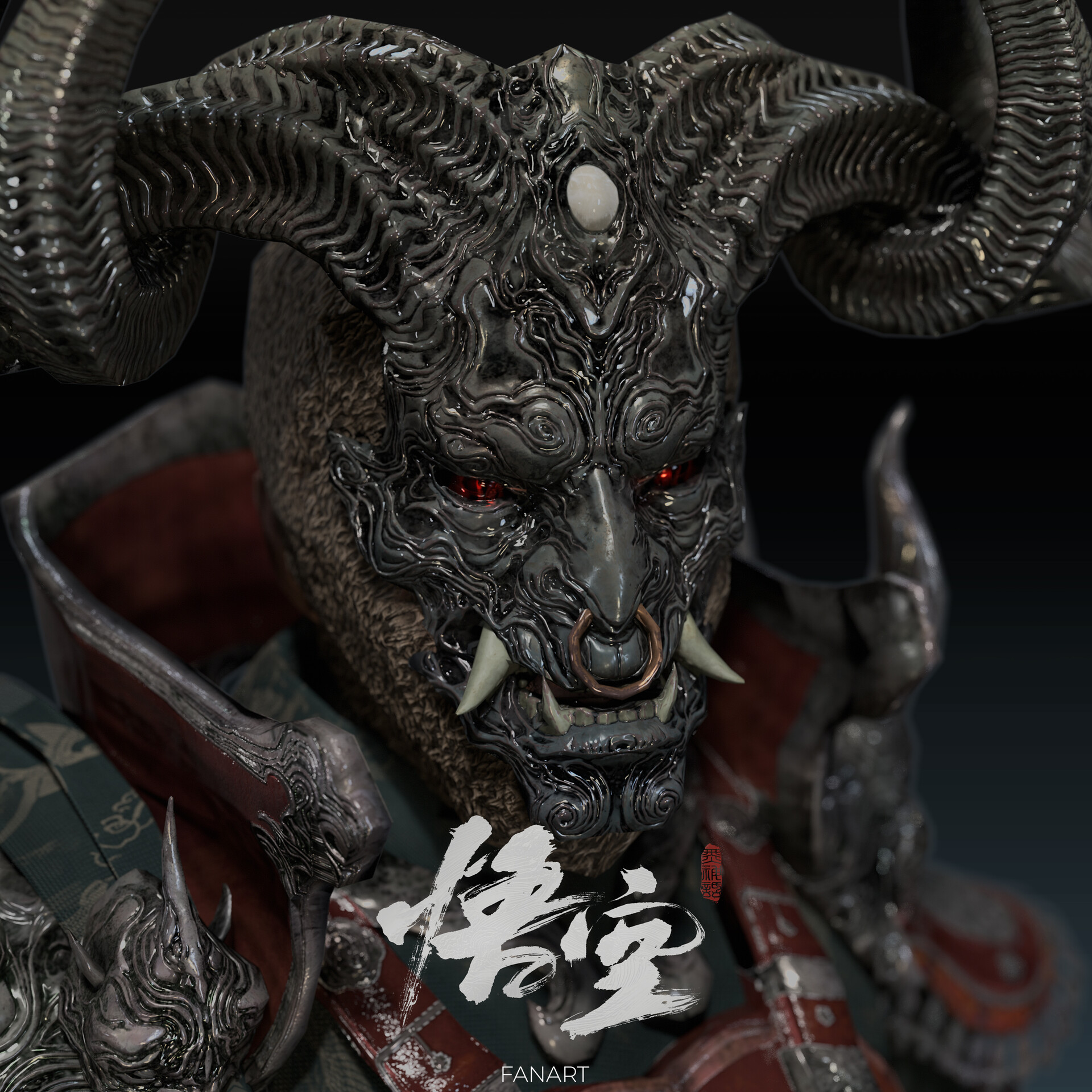 ArtStation - Black Myth: Wukong (Bull King's set) Study