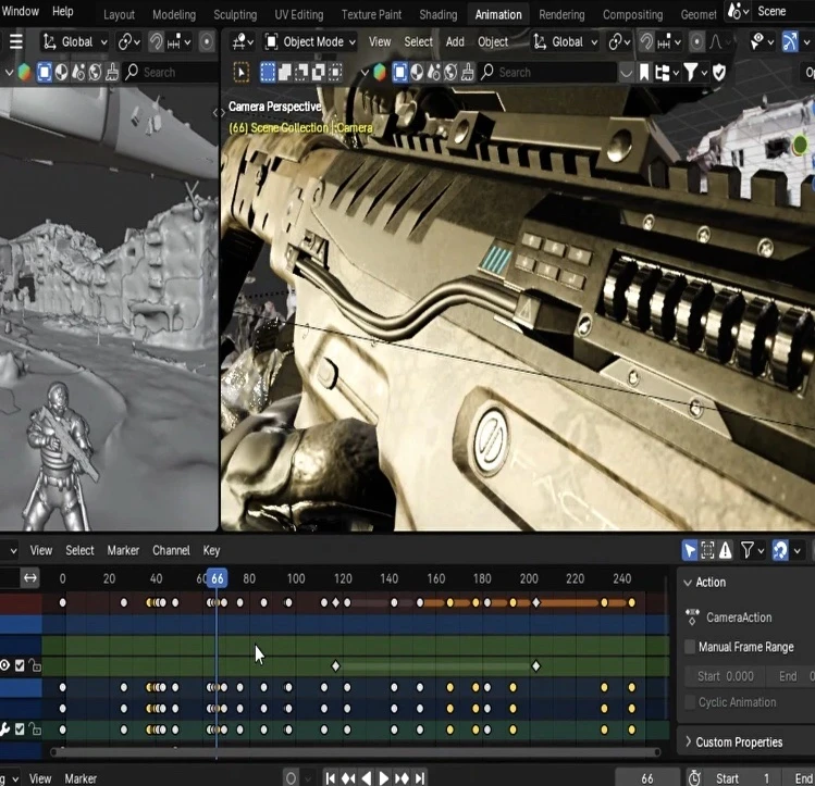 ArtStation - WIP- 1st Person Shooter Game Intro.