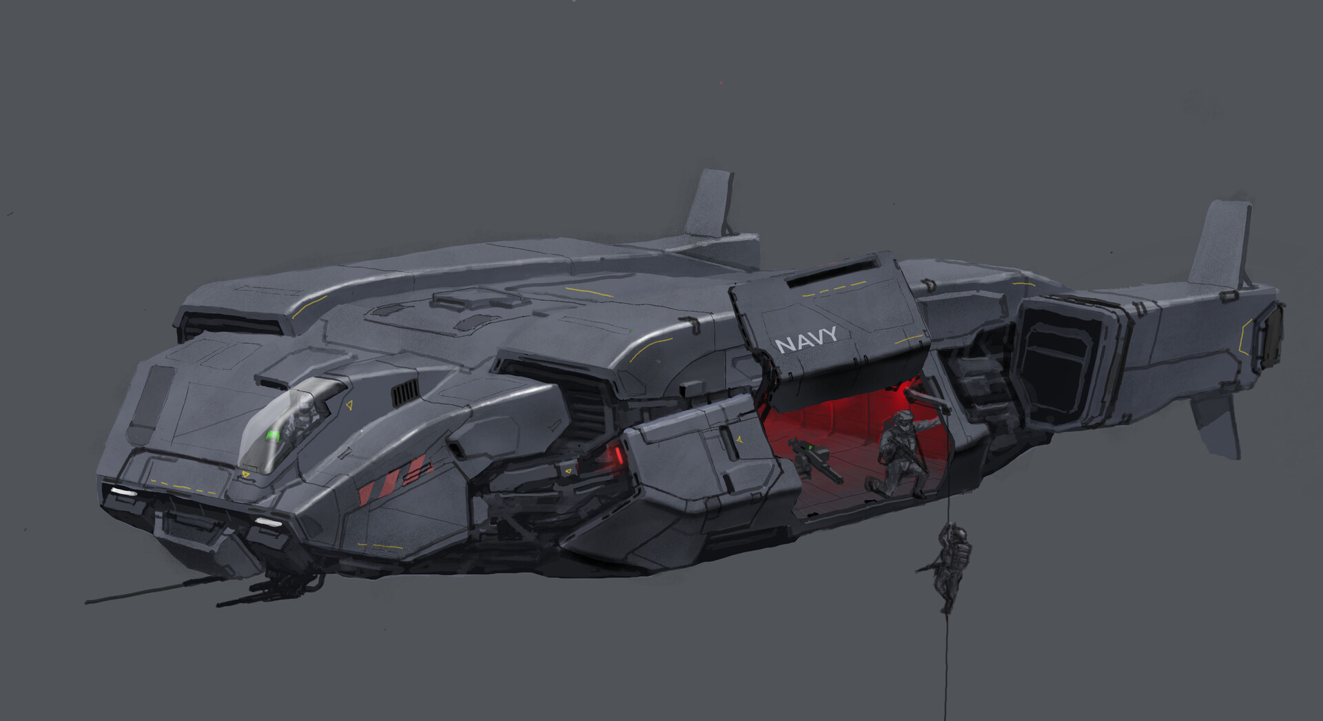 ArtStation - Military dropship