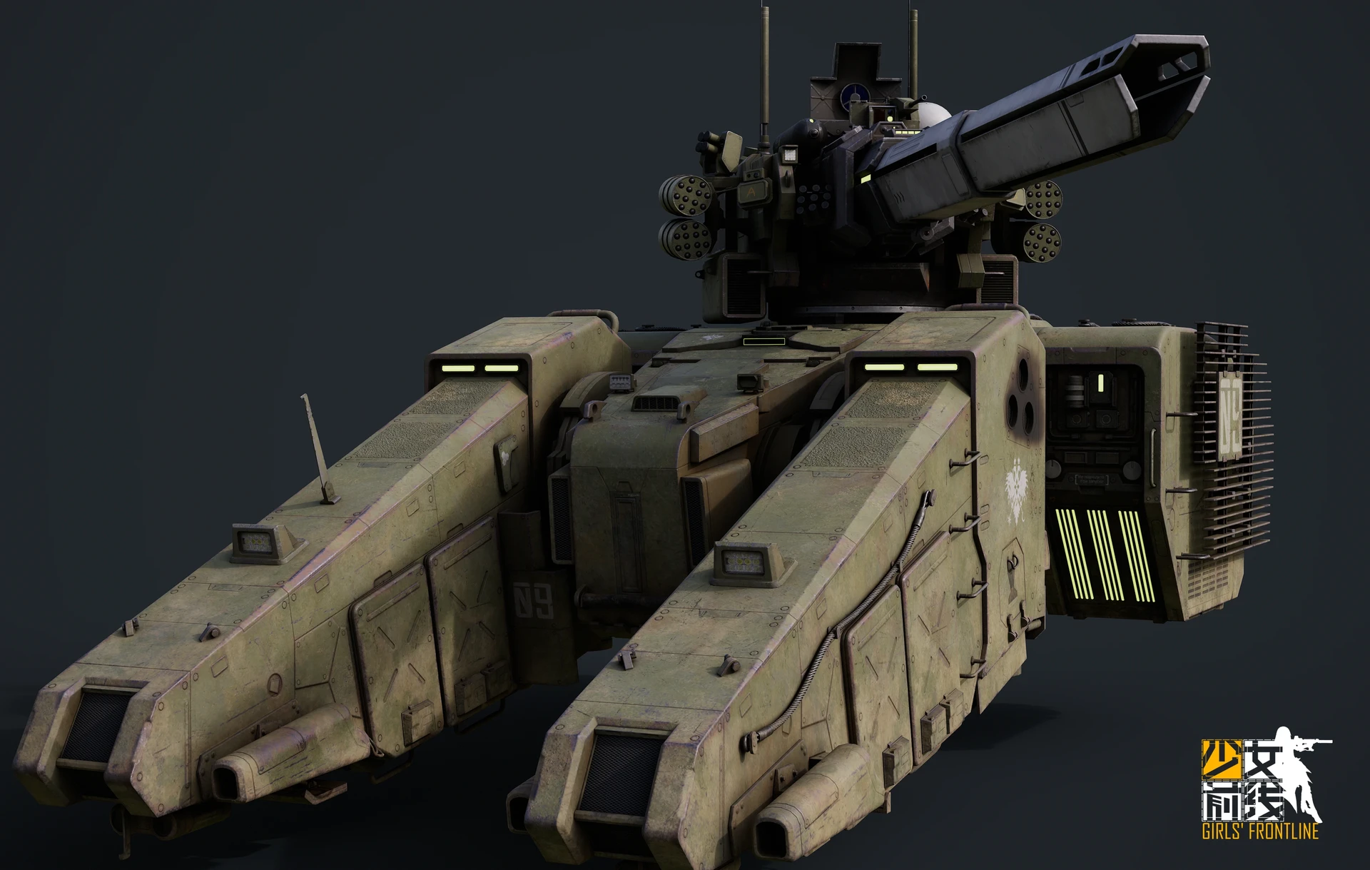 ArtStation - 《Girls' Frontline》Military tank——Typhon