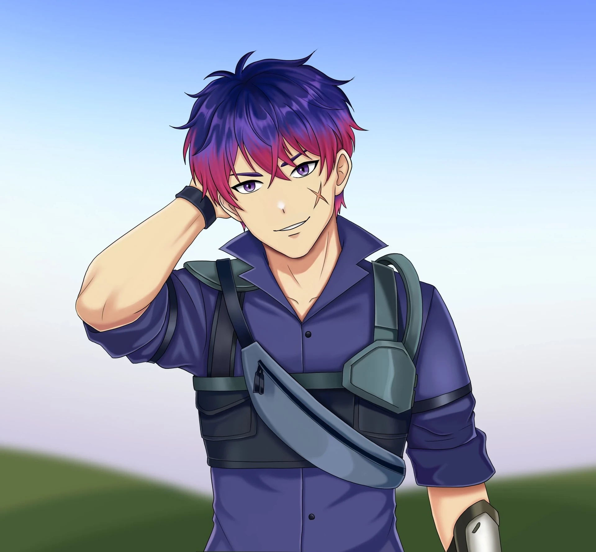 ArtStation - anime boy oc