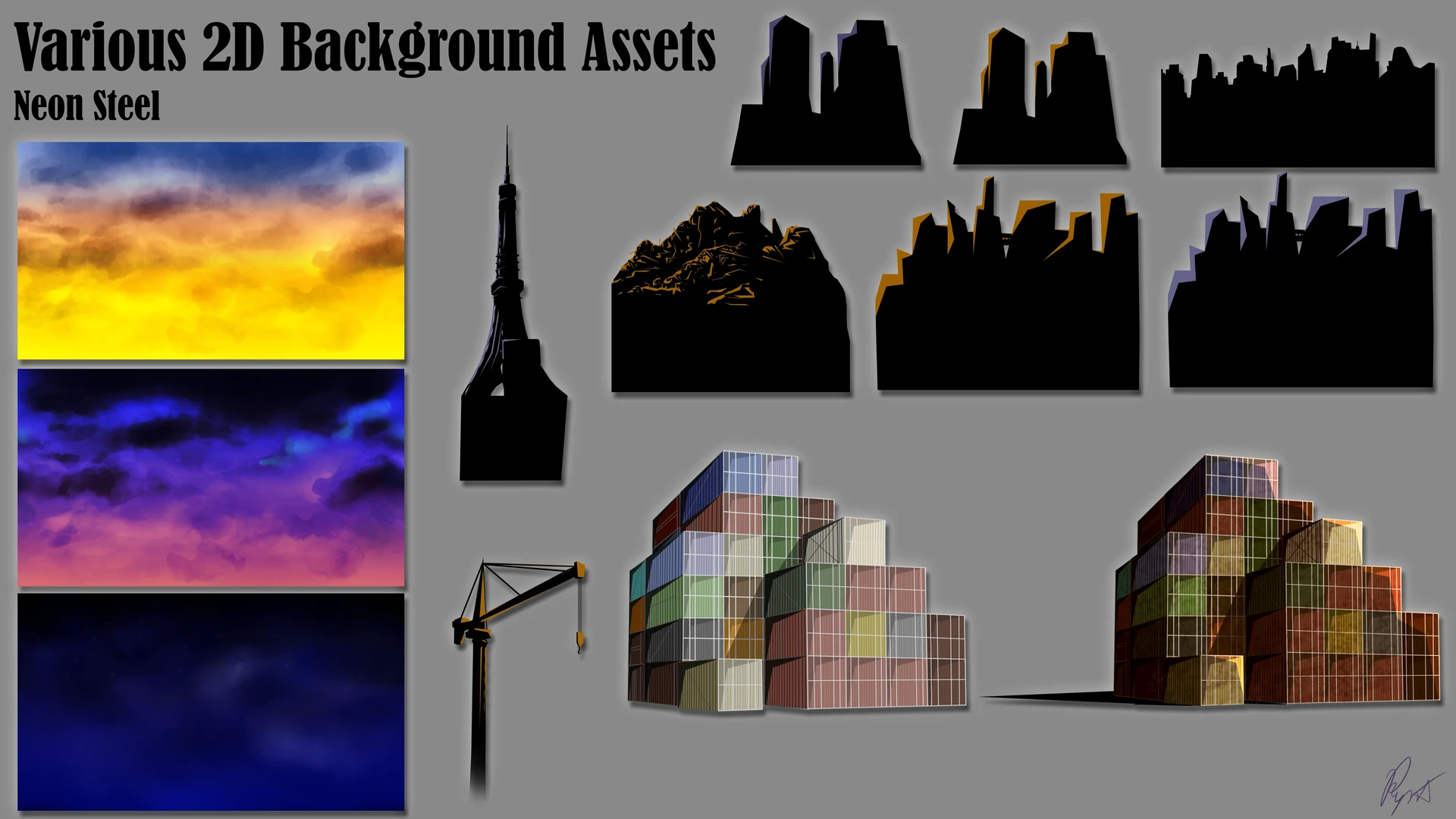 ArtStation - 2D Environment Assets