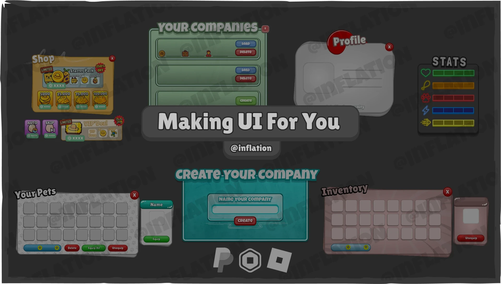 ArtStation - Roblox UI Portfolio
