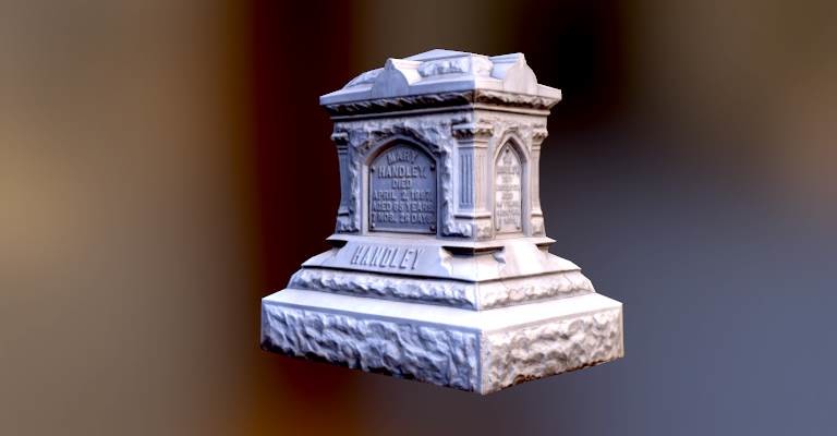 ArtStation - Grave headstone 3D scan to game asset