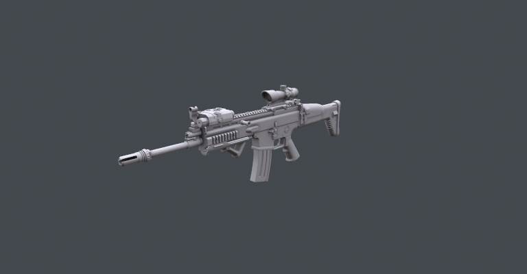 ArtStation - FN-Scar Rifle