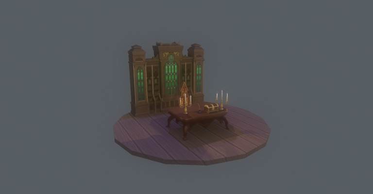 ArtStation - Medieval Library