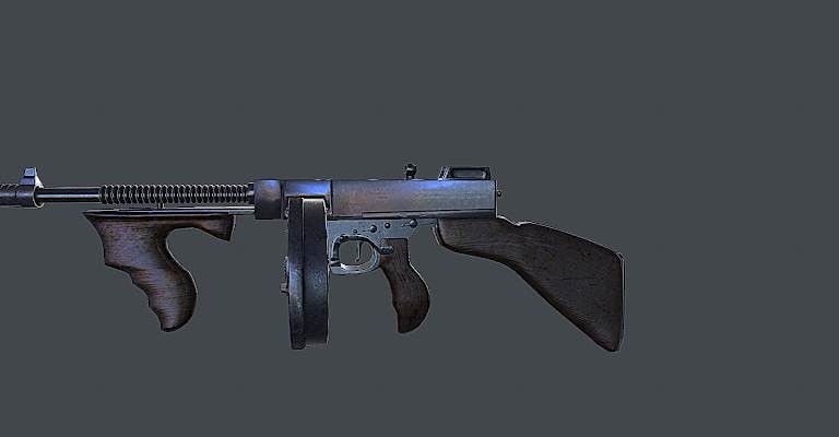 ArtStation - Thompson Tommy gun SMG