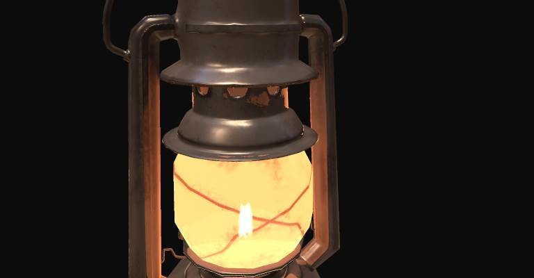ArtStation - lantern for winter and horror game
