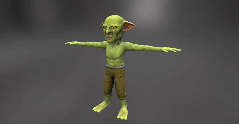 ArtStation - Skinny Young Goblin