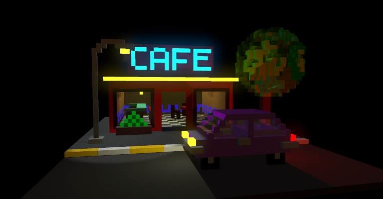 ArtStation - pixel cafe