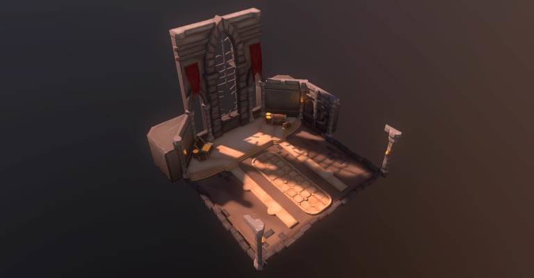 ArtStation - Hand Painted Isometric Dungeon