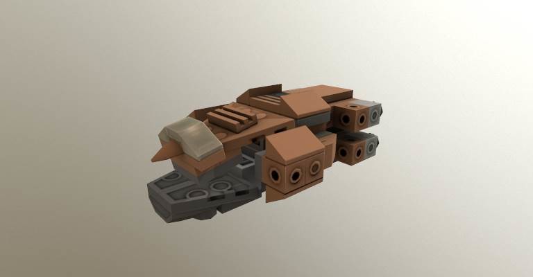 ArtStation - Turanic Raider Missile Corvette