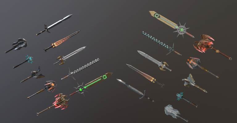 ArtStation - 10 Stylish Fantasy Weapon