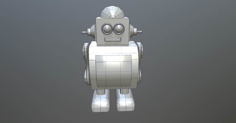ArtStation - Toy Robot 3D Model