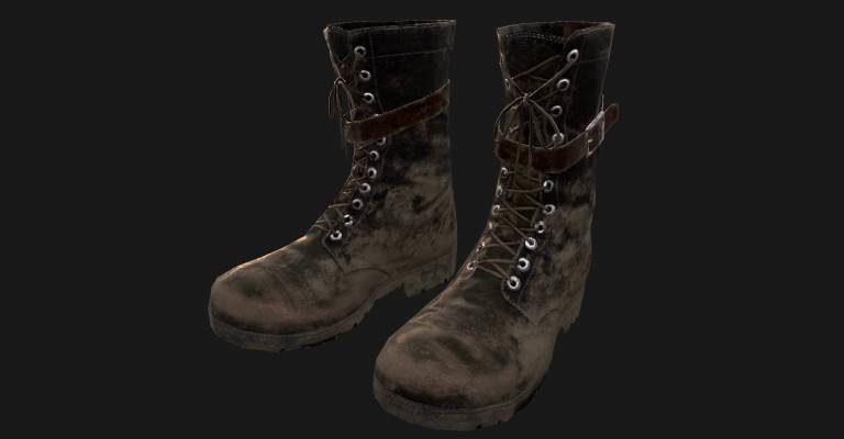 ArtStation - Worn Army Boots