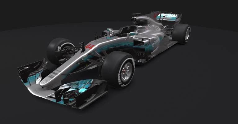 ArtStation - Mercedes W08 // 2017