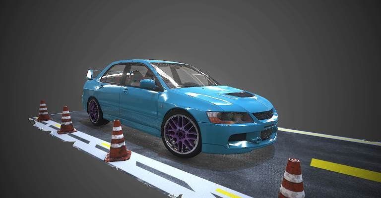 ArtStation - Mitsubishi Lancer Evolution IX