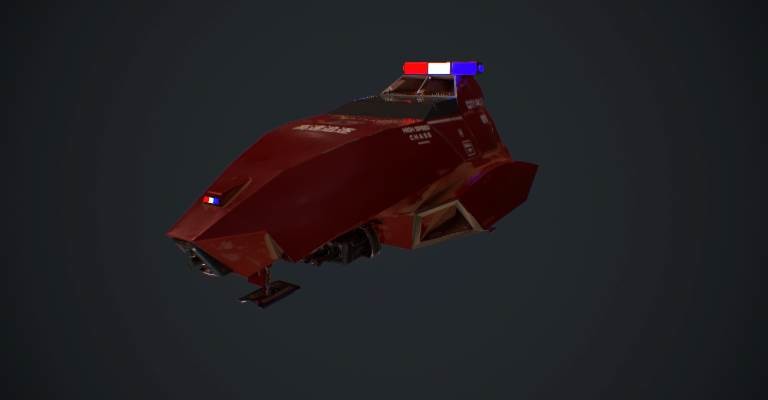 ArtStation - Sci Fi Police Vehicle