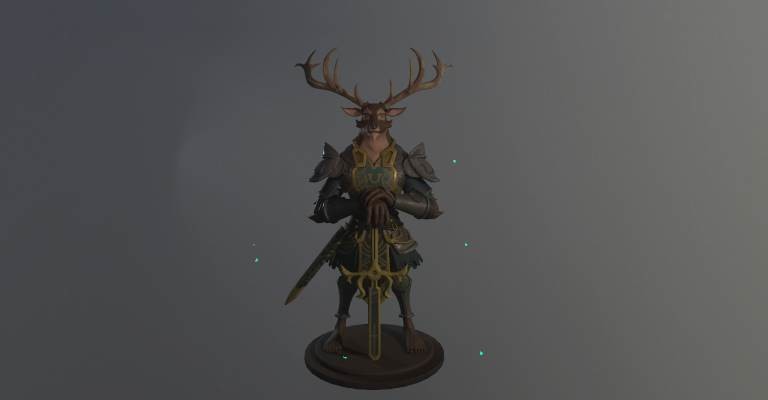 ArtStation - Deer Knight (The Last Knight)