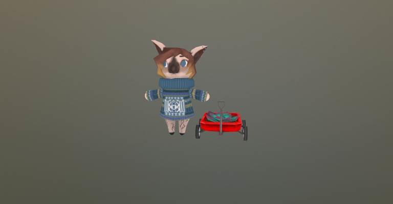ArtStation - Low Poly Animal Crossing