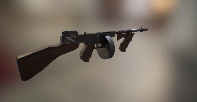 ArtStation - Tommy Gun