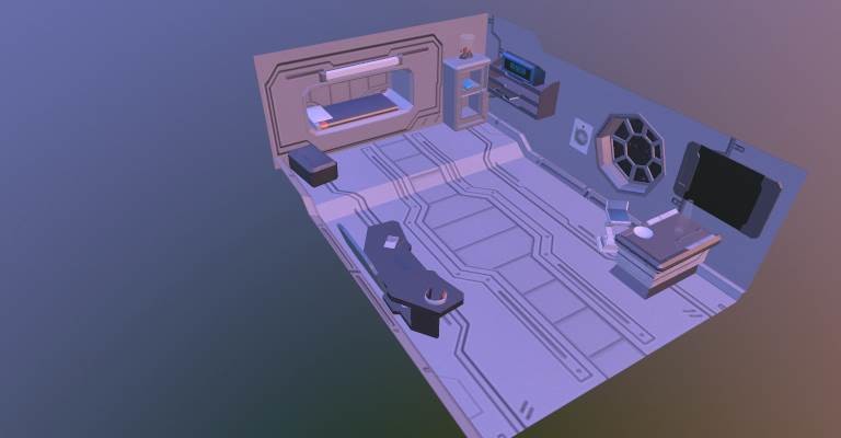 ArtStation - Sci-fi Bedroom