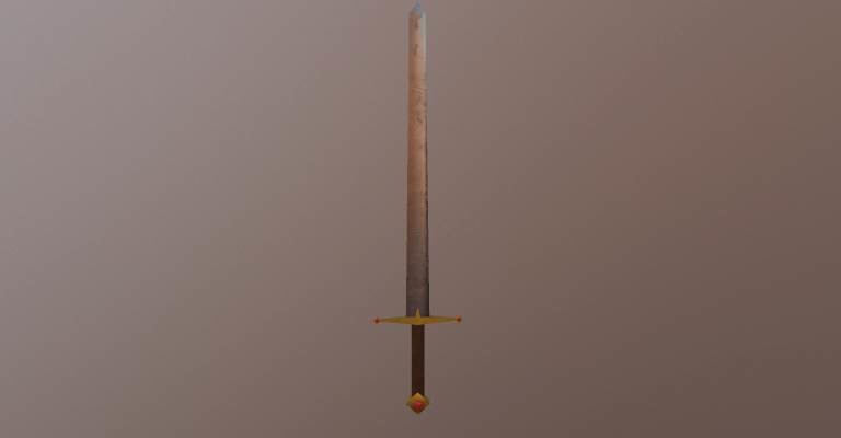 ArtStation - Medieval Jeweled Sword LowPoli