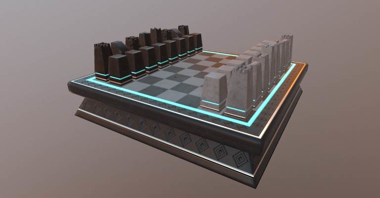 ArtStation - Modern Chess set